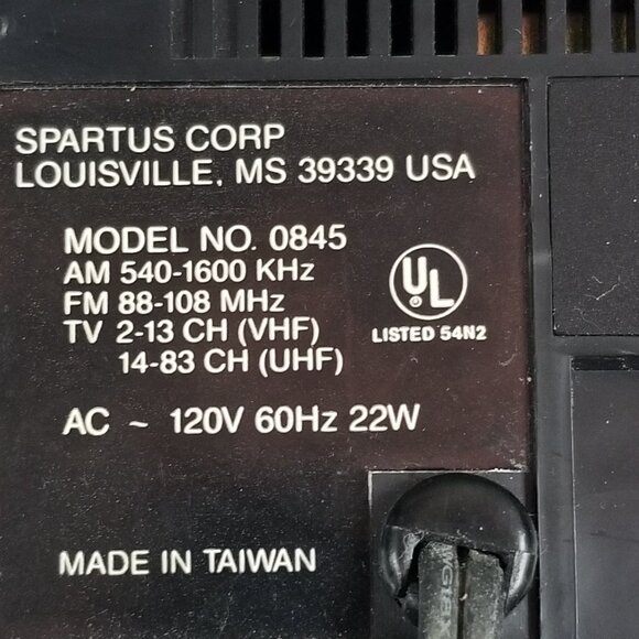 SPARTUS | Other | Spartus Vintage Combo Alarm Clock Am Fm Radio Tv ...